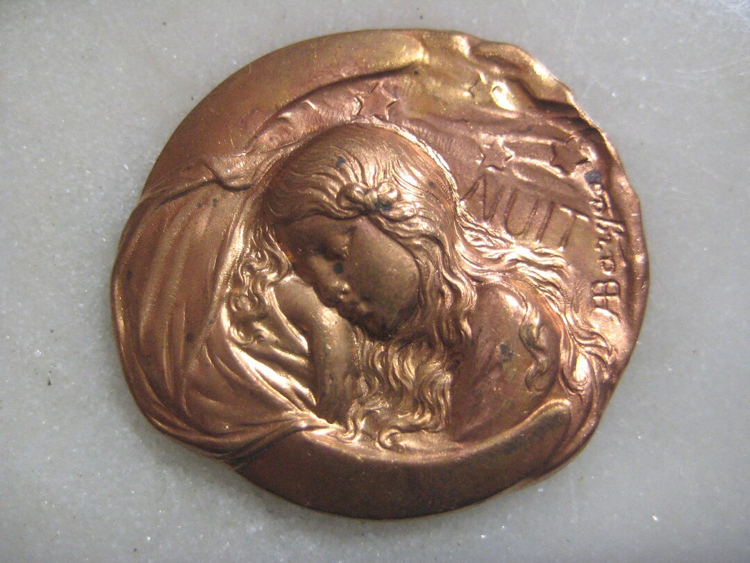 Armand Bargas Art Nouveau Nuit (night) Cameo; Rare Early 20th Century ...