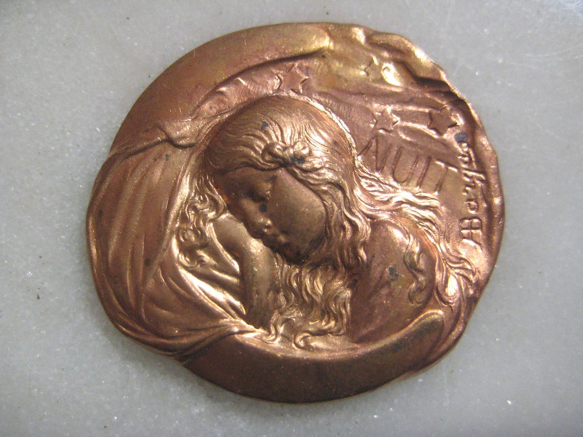 Armand Bargas Art Nouveau Nuit (night) Cameo; Rare Early 20th Century ...