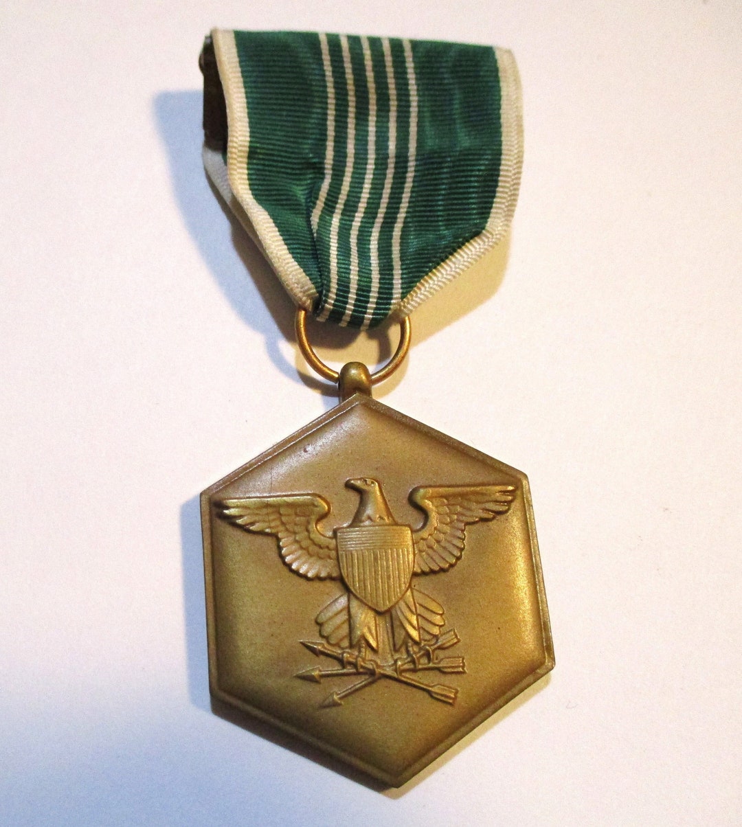 Vintage "for Military Merit" Eagle Medal Chest Badge, Cast Brass ...