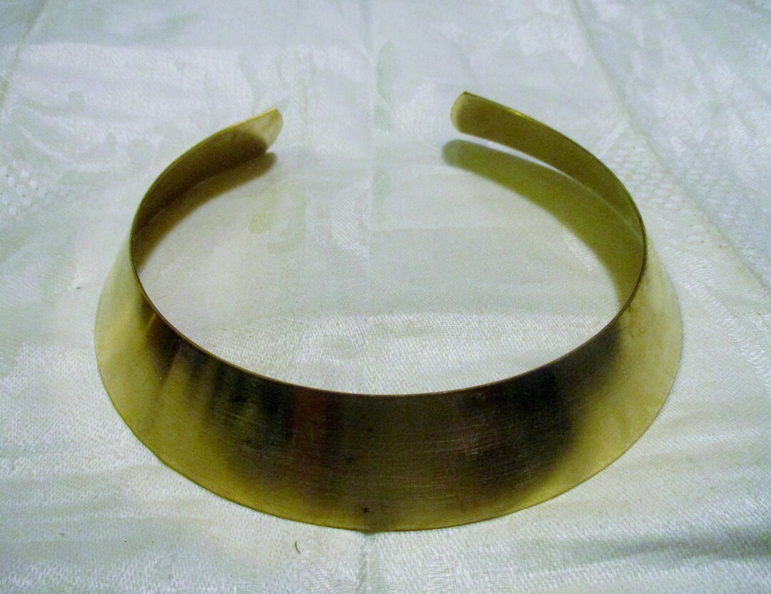 Contemporary Solid Brass Collar Necklace/base/jewelry Component, 1 Inch ...