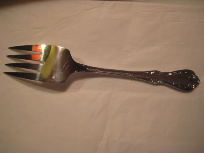 Vintage Cold Meat Fork 1950s Chalice Pattern Stainless | Etsy