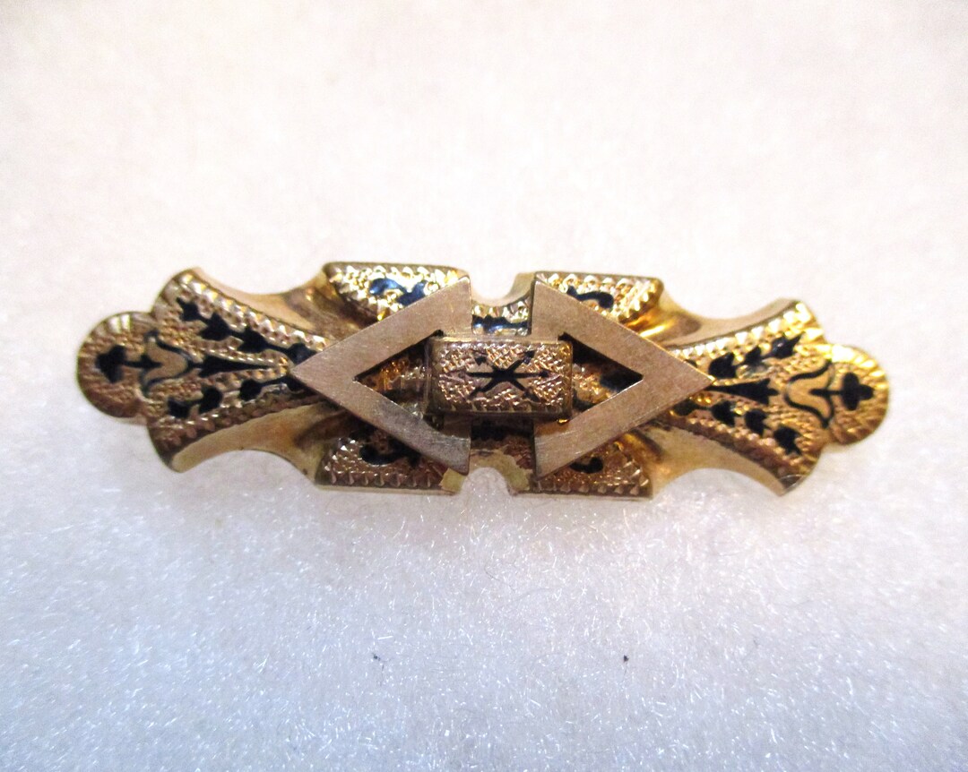 Antique Ca. 1870-80's Authentic Victorian Gold Filled Brooch Pin ...