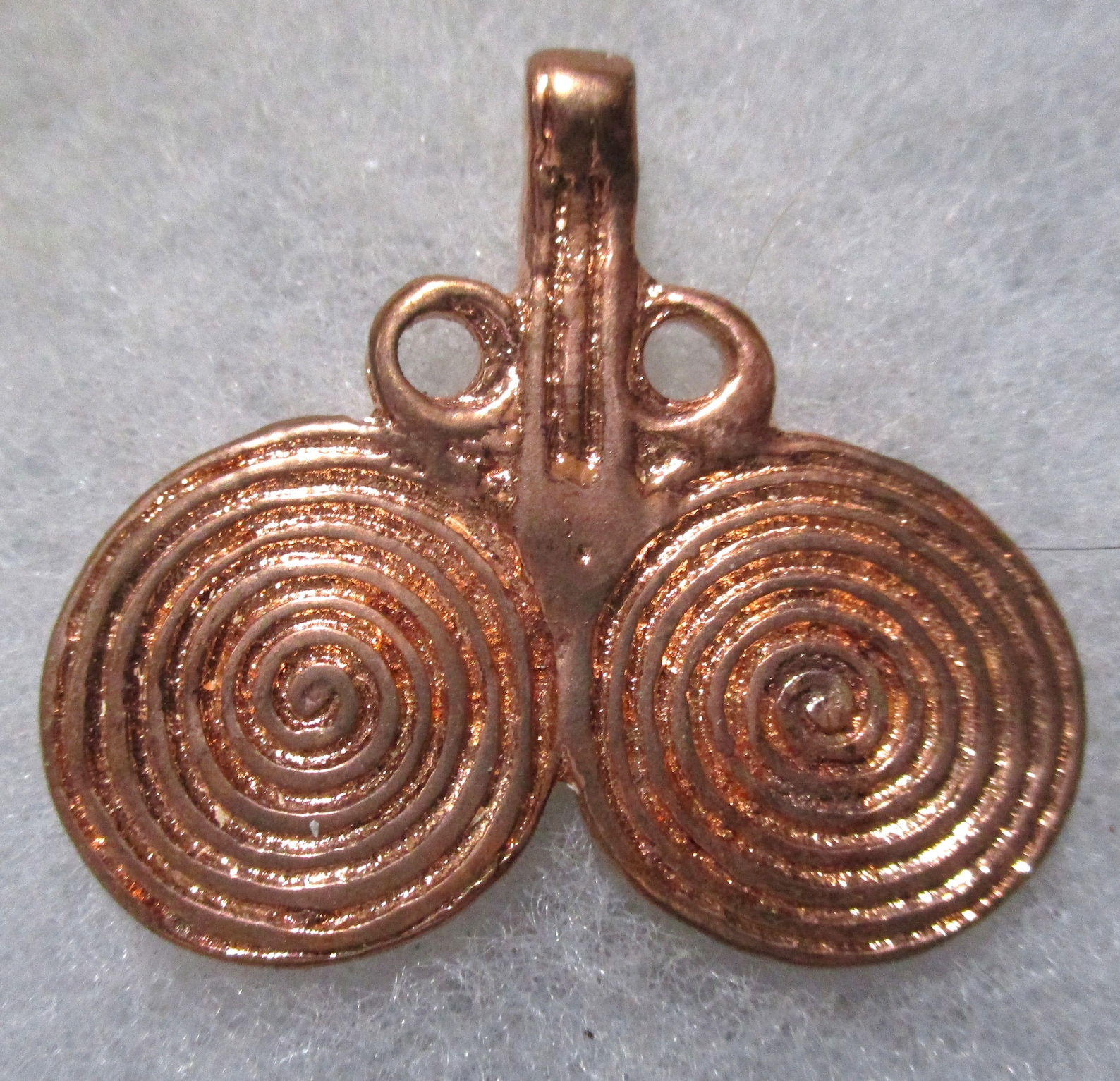 West African Tribal Design, Ashanti/akan Style Gold Tone Brass Necklace ...
