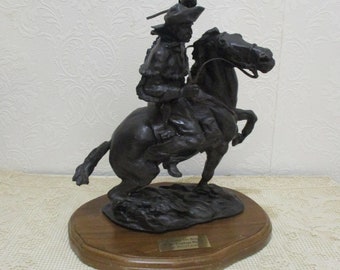 Pony Express Rider Statue - Etsy