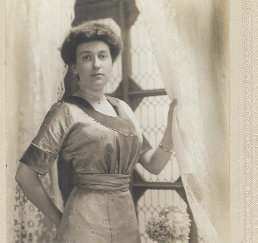 Antique Cabinet Photo Circa 1915, Utica, New York, Portrait of Anna ...