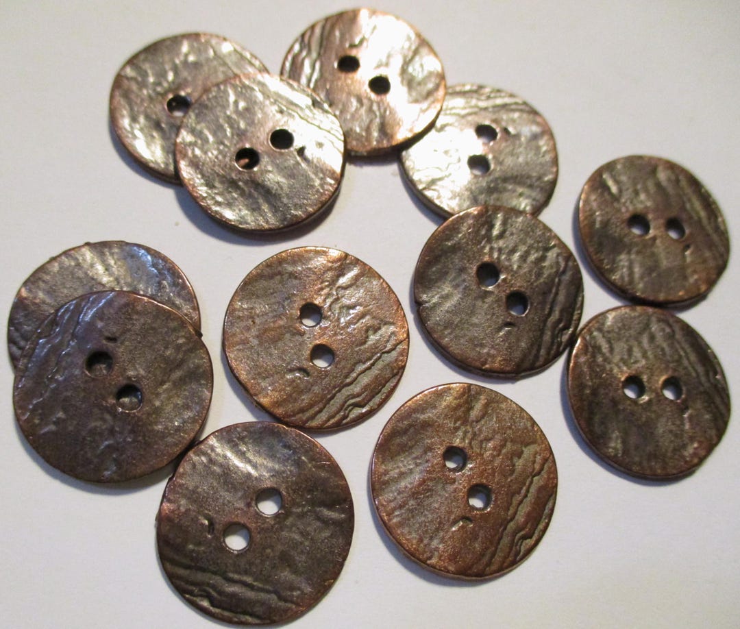 Antique Style Rustic Greek Bronze Buttons, Unique Sewing or Craft ...