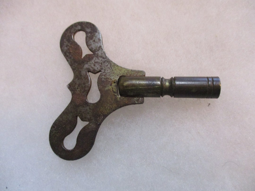 Antique Metal Clock Winding Key, Square Shaft, Replacement/clock Parts ...