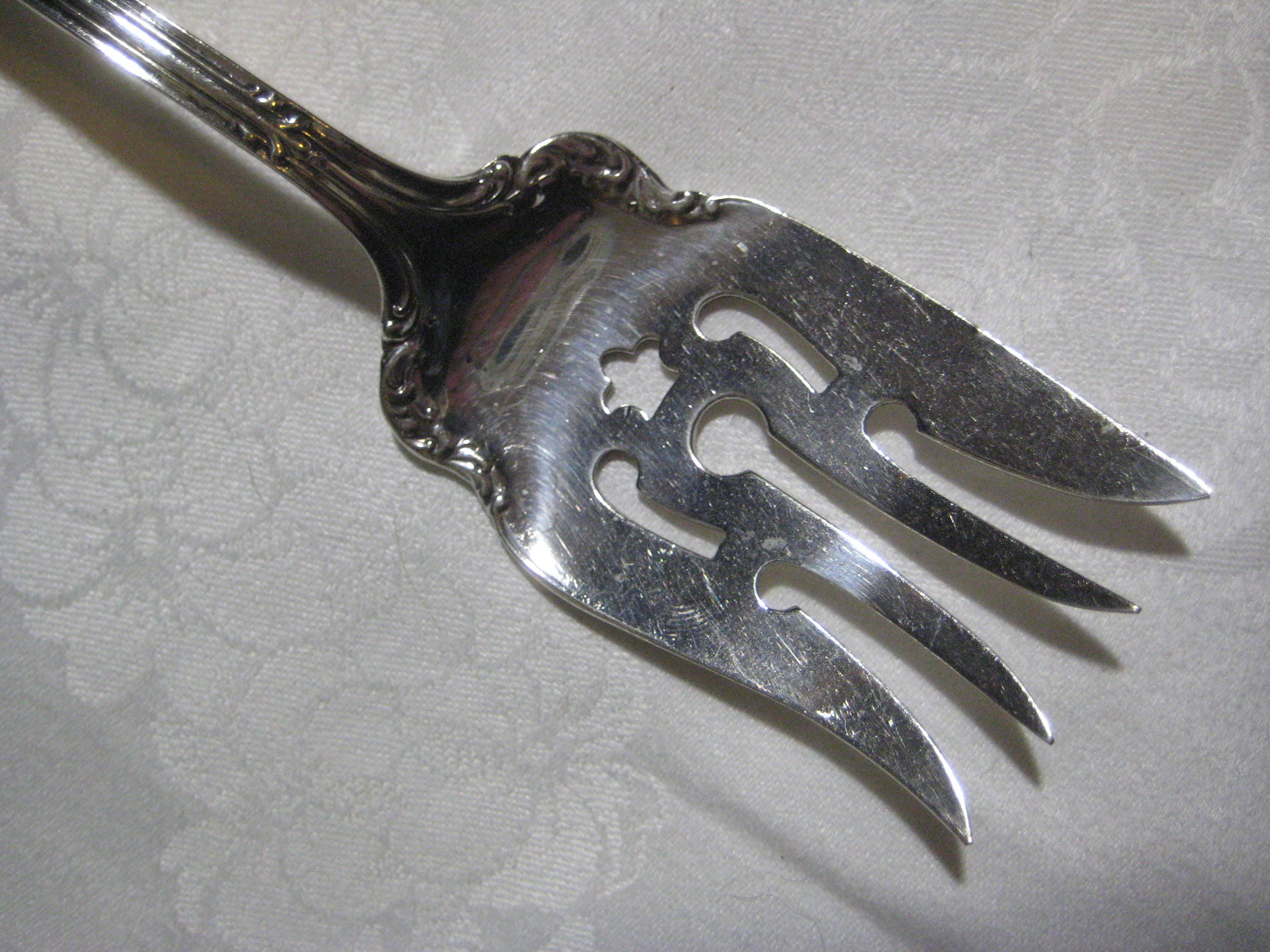 Antique Cold Meat Fork, "avalon" Pattern by Oneida Community Silver ...