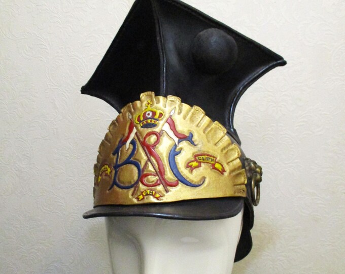 Early - Mid 20th Century Lancer Cap/helmet, Vintage Costume, Black ...