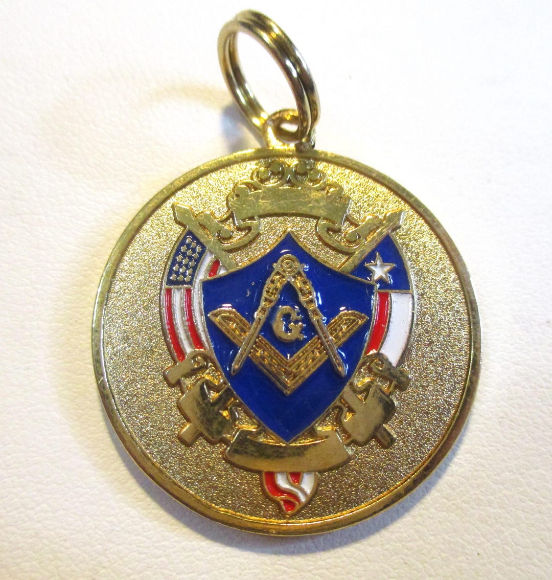 Vintage Masonic Shriners Freemason Fraternal Pendant Grand Lodge of ...