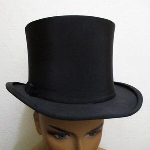 Vintage finchley Black Top Hat, Collapsible, Size 7 1/2, Men's Vintage ...