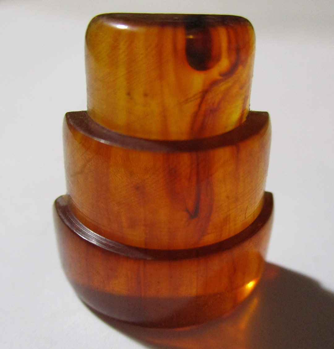 Vintage Mid Century Amber Art Deco Style Bakelite Cabochon/jewelry ...