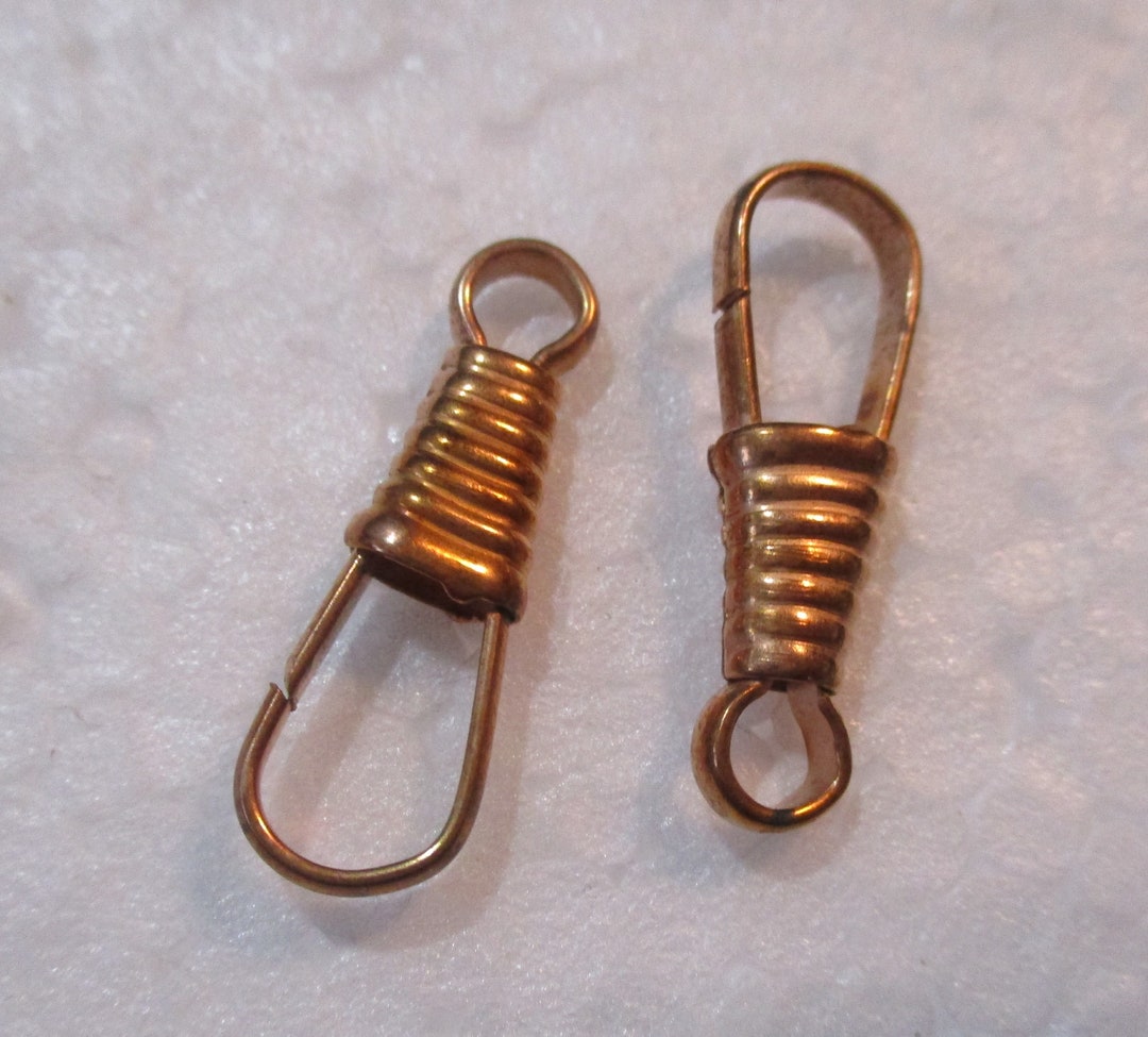 Vintage Pocket Watch Fob Hooks/bracelet or Necklace Jewelry Clasps ...