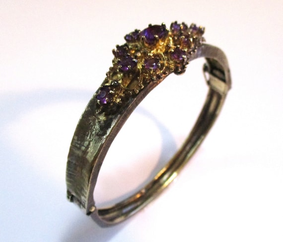 Vintage "Eton" Art Nouveau Style Sterling Silver Gold… - Gem