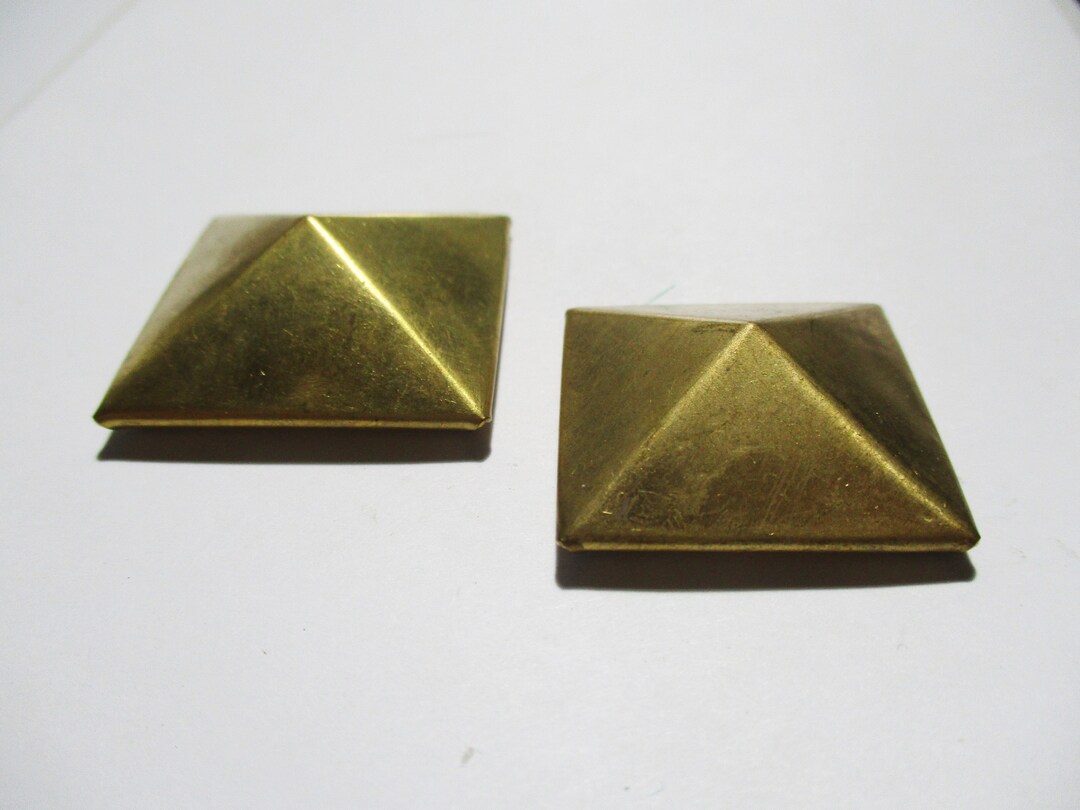 Vintage Pyramid; 3 Dimensional Constructed Brass Findings/jewelry ...