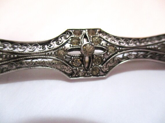 Antique Edwardian/Art Nouveau Open Work Filigree Ster… - Gem