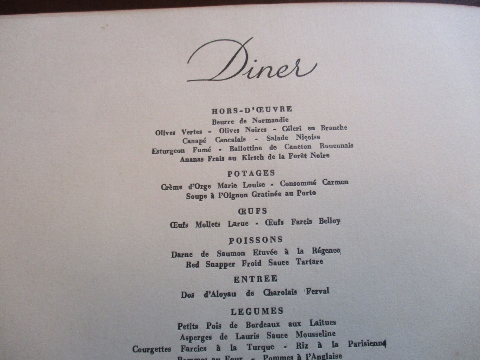 Vintage Cruise Ship Menu Compagnie Generale Transatlantique - Etsy