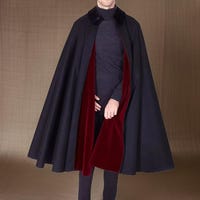Handmade Unisex Regency Black Wool Inverness Cape Coat: Victorian ...