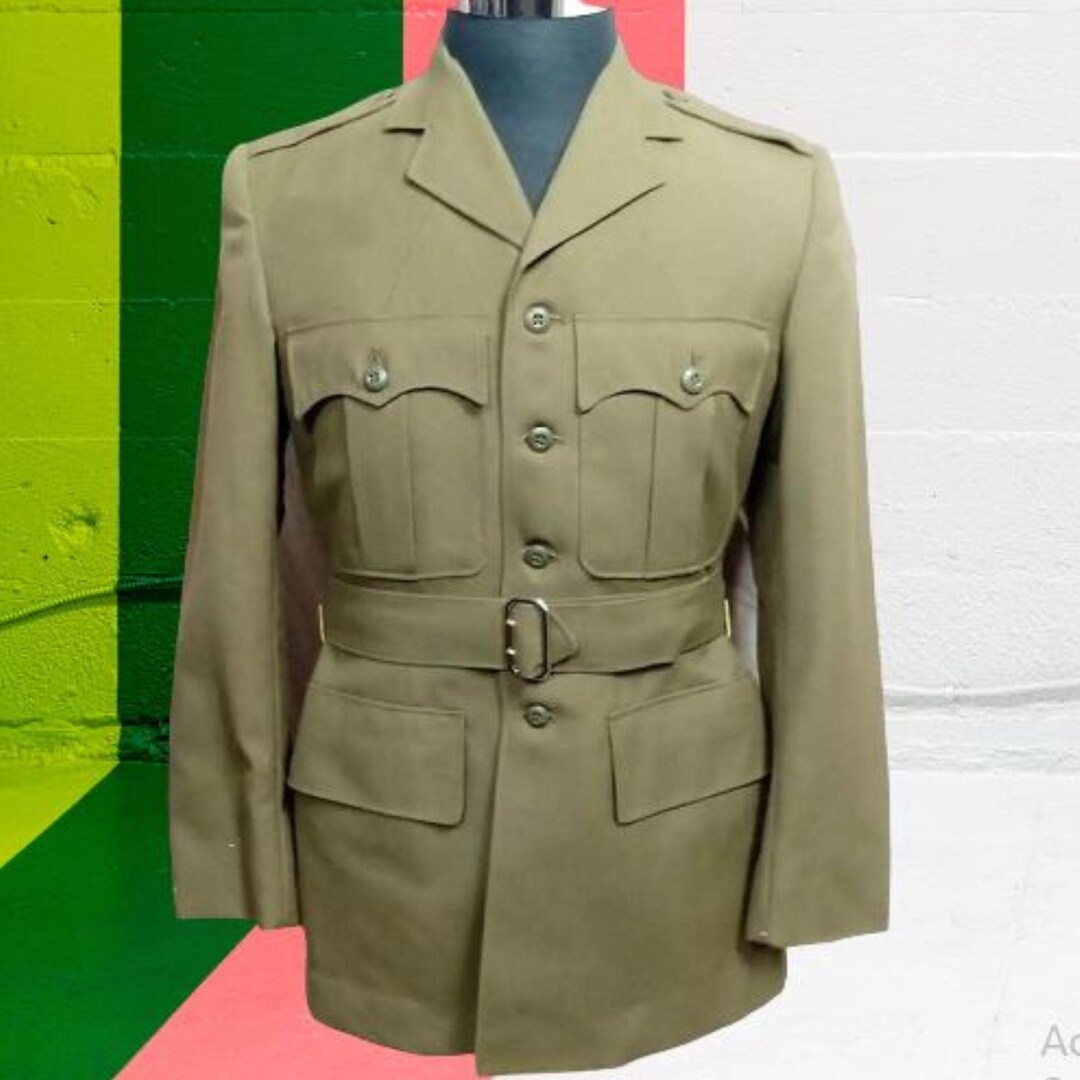 Men's Green Wool Military Tunic: British Army Infantry Style - Etsy UK