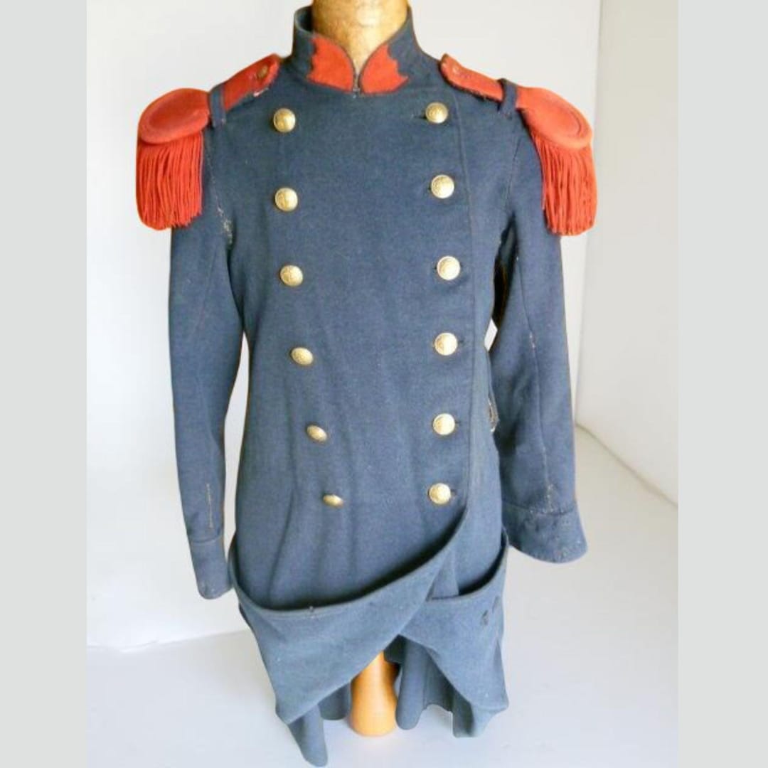 Men's French Infantry Navy Wool Overcoat: 1867-1877 Pattern - Etsy