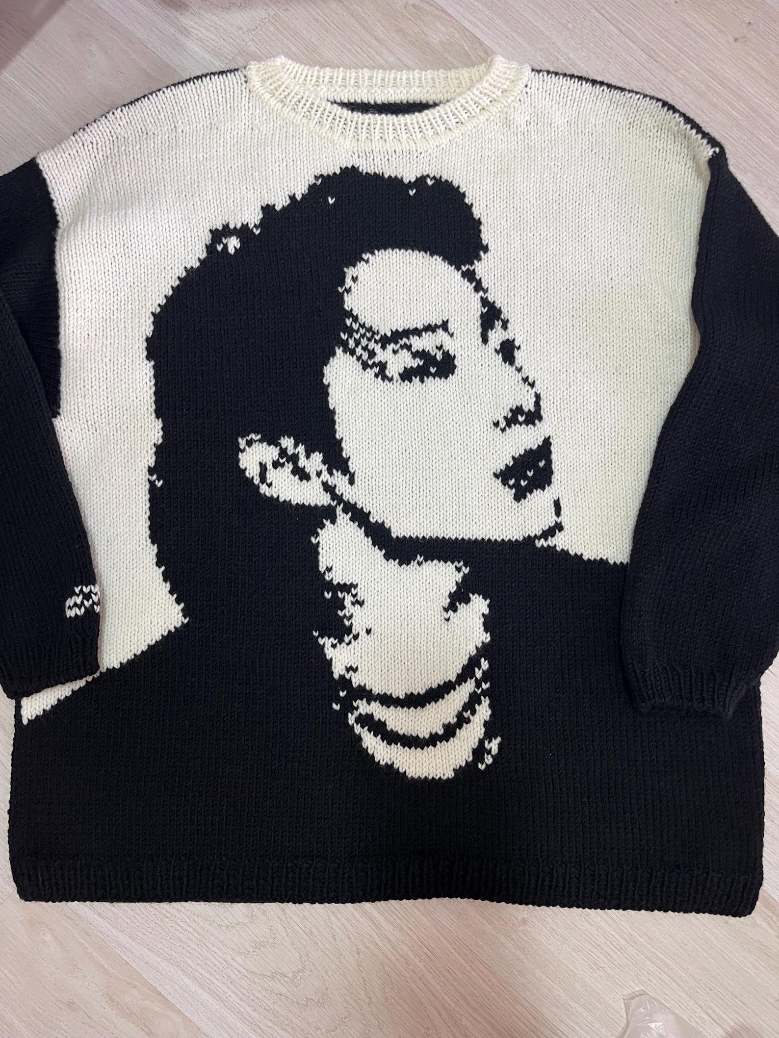Custom K-pop Artist Sweater • Knitted Portrait Jumper • Made to Order ...