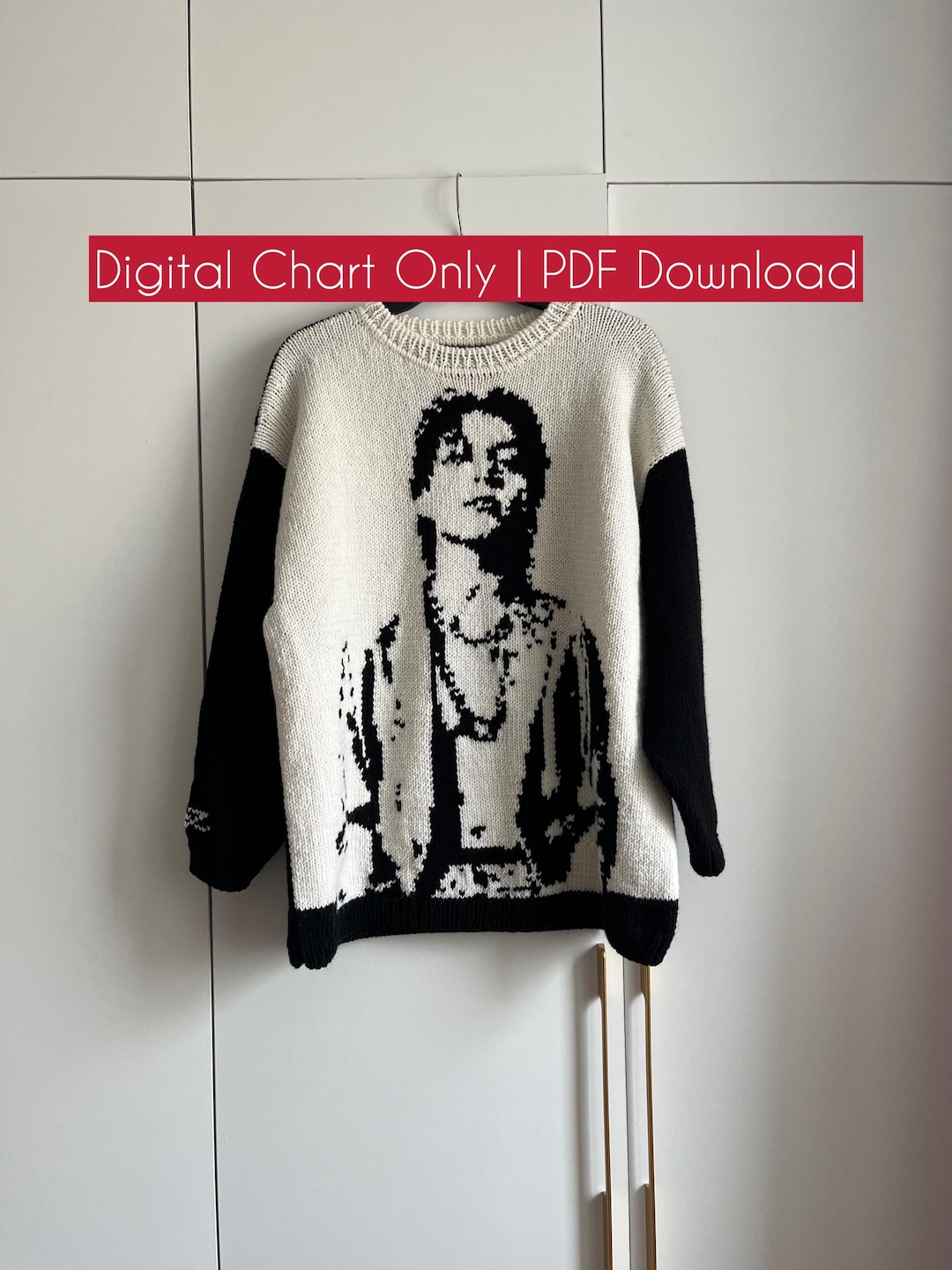 Knitting Portrait Chart – Jacquard / Intarsia Pattern | Digital PDF ...
