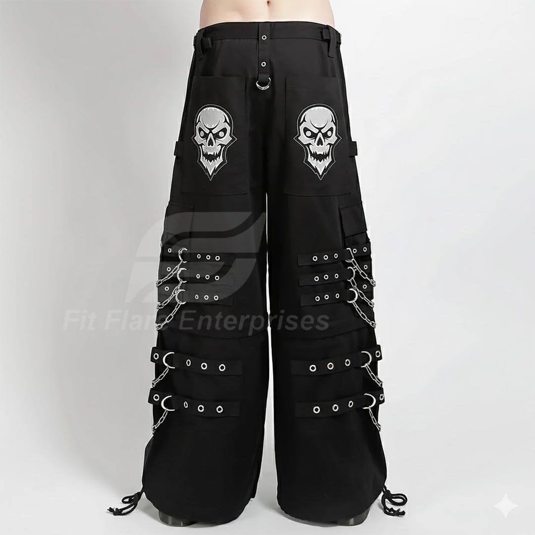Gothic Black New Devil Skull Pant - Etsy