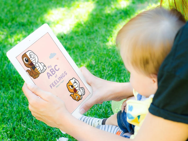 My ABC of Feelings - Printable Kids Coloring Book - Ages 0-6 - Babas N ...