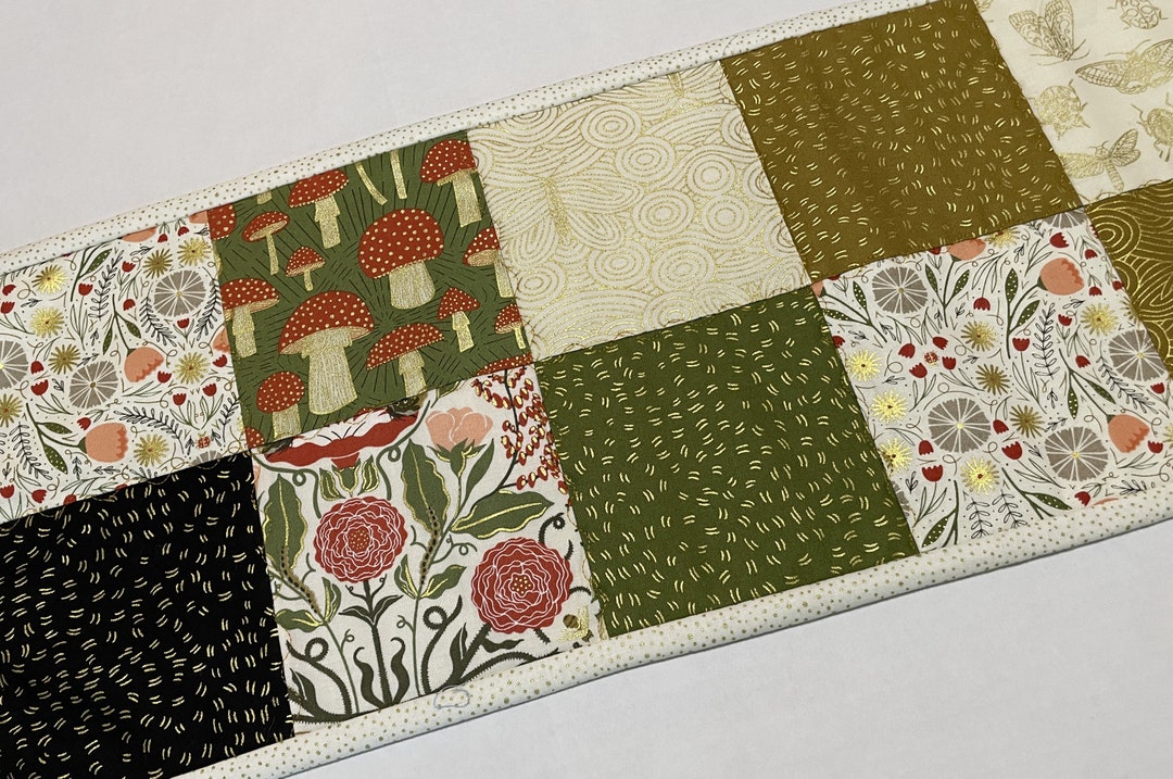 Elegant Quilted Table Runner Fall Autumn Quilted Table - Etsy