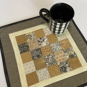 Contemporary Quilted Table Runner, Quilted Table Topper, Modern Table ...