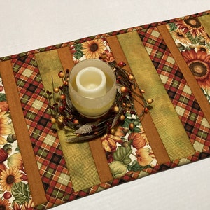 Elegant Fall Quilted Table Runner Autumn Quilted Table - Etsy