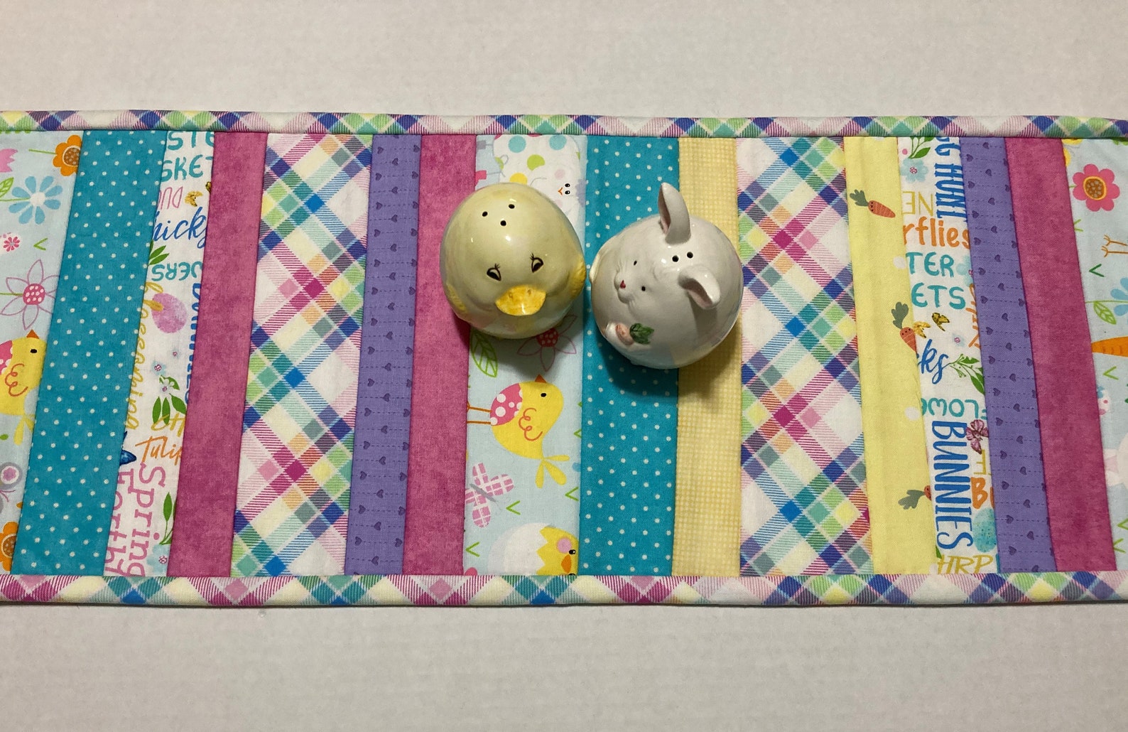 Easter Quilted Table Runner Easter Quilted Table Topper - Etsy