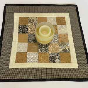 Contemporary Quilted Table Runner, Quilted Table Topper, Modern Table ...
