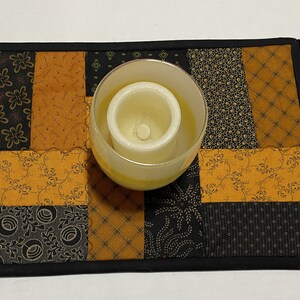 Primitive Quilted Table Topper Fall Mug Rug Mug Mat - Etsy