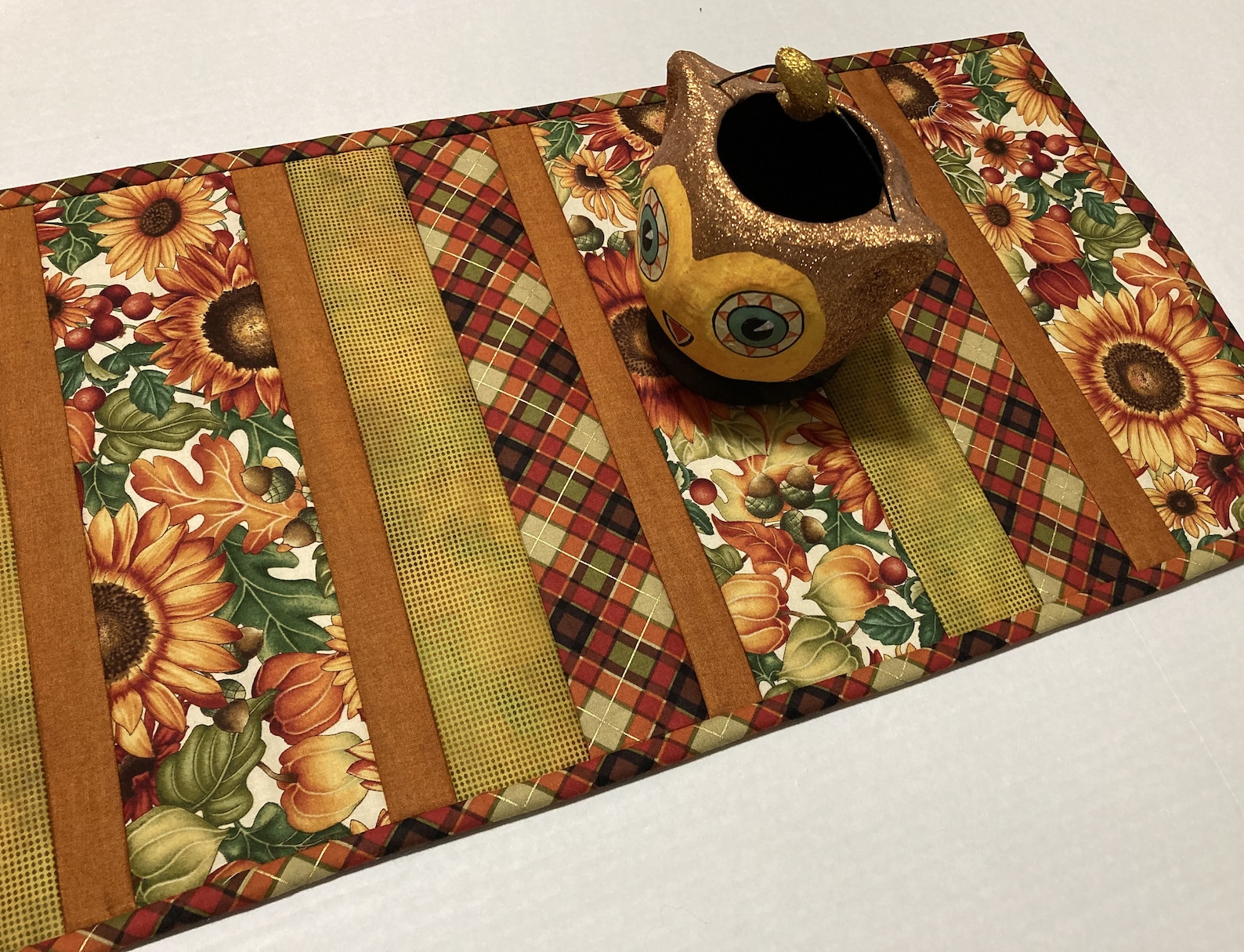 Elegant Fall Quilted Table Runner Autumn Quilted Table - Etsy