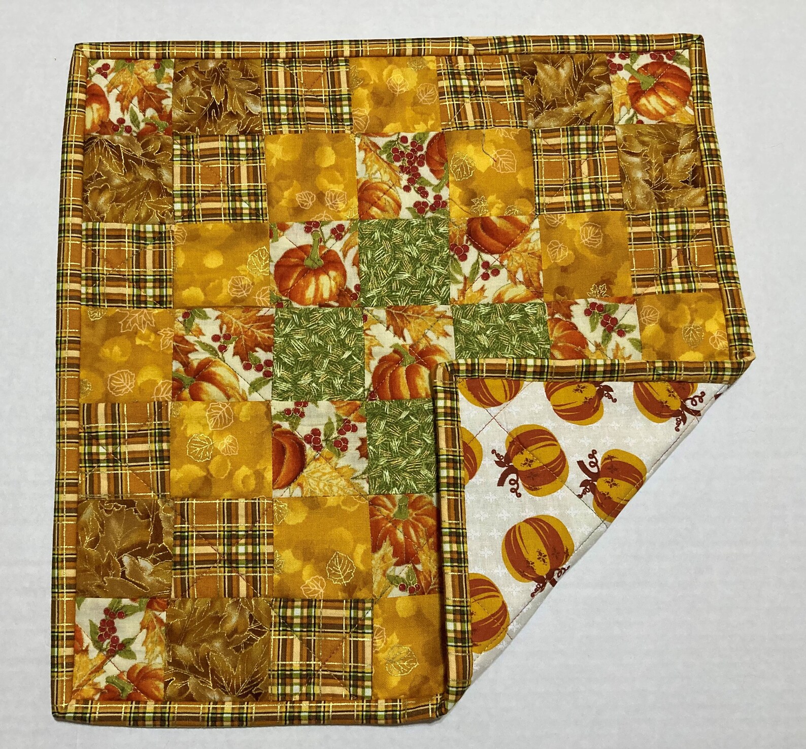 Elegant Fall Quilted Table Runner Autumn Quilted Table - Etsy