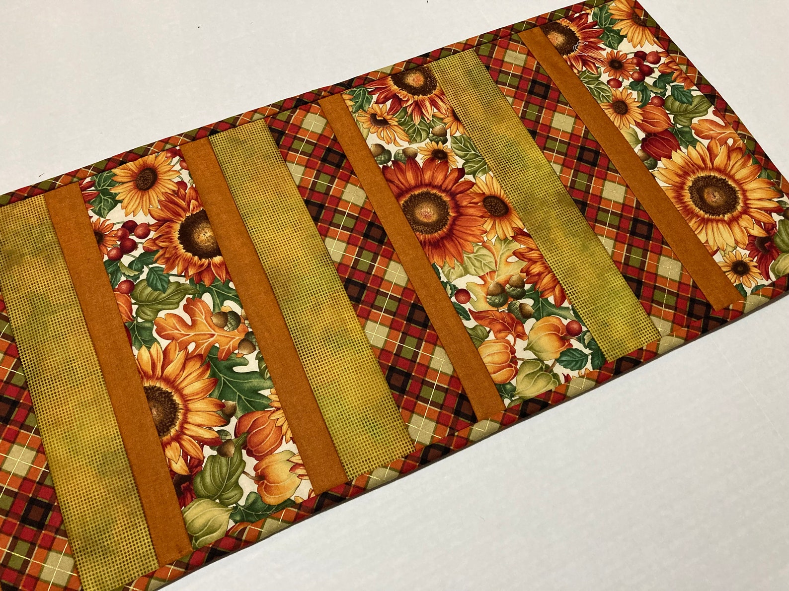 Elegant Fall Quilted Table Runner Autumn Quilted Table - Etsy