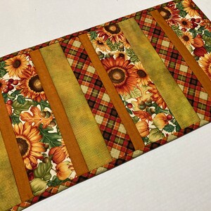Elegant Fall Quilted Table Runner Autumn Quilted Table Etsy