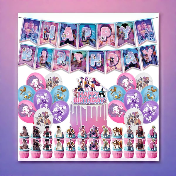 Kpop Demon Hunter Birthday Decorations - Etsy