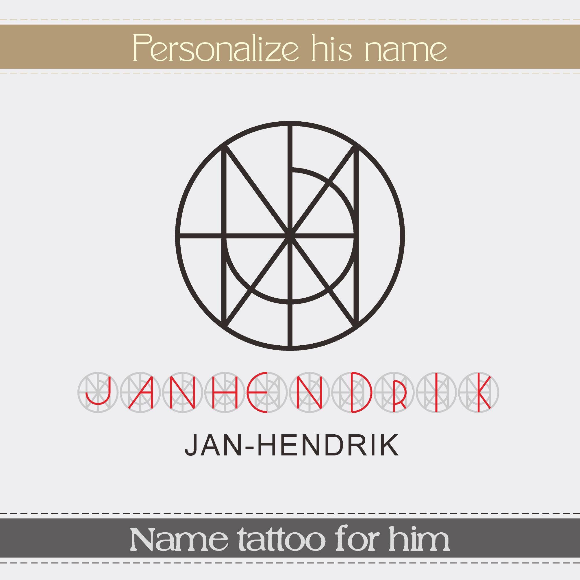 Custom Name Logo Tattoo Design: Personalized Minimalist Tattoo - Etsy