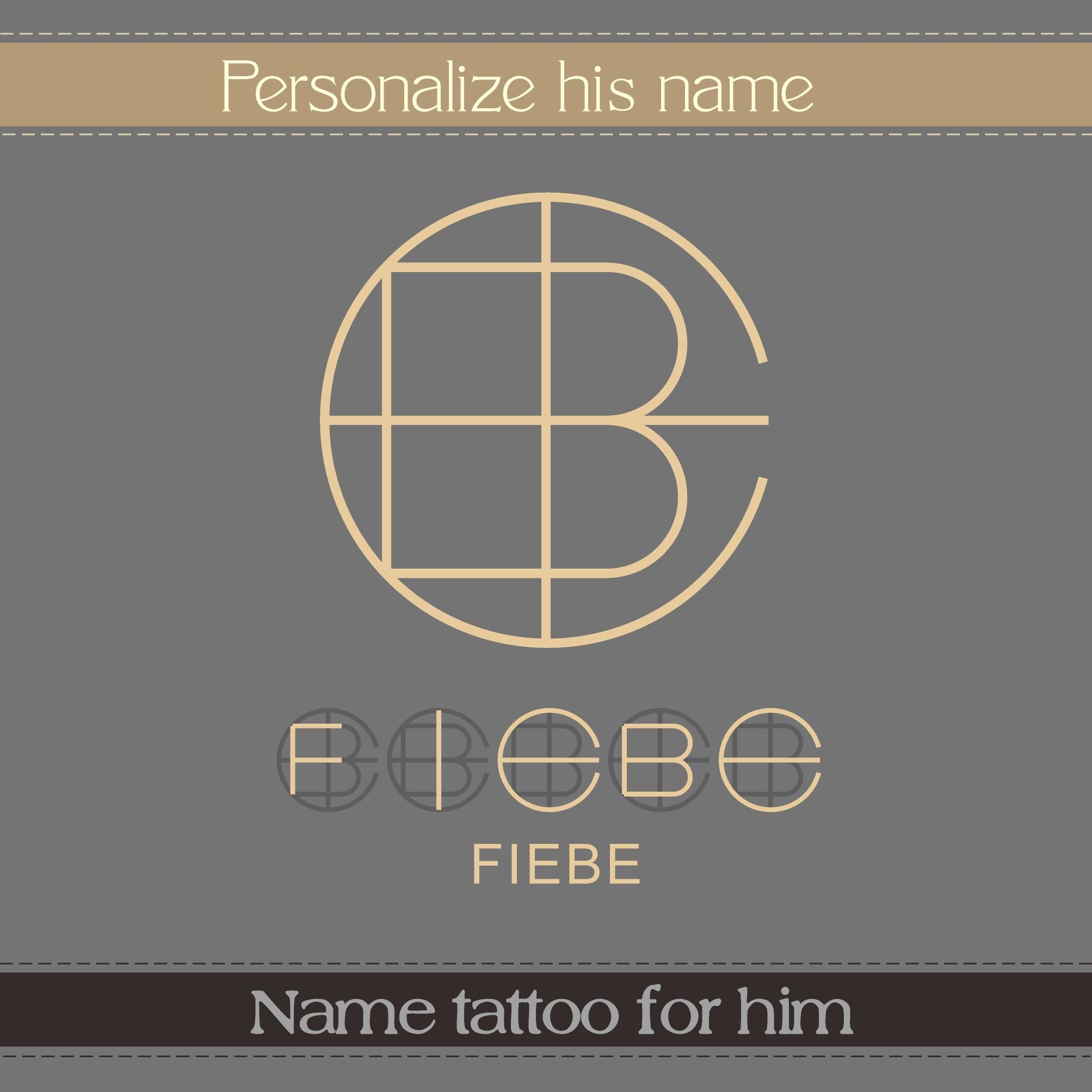 Custom Name Logo Tattoo Design: Personalized Minimalist Tattoo - Etsy