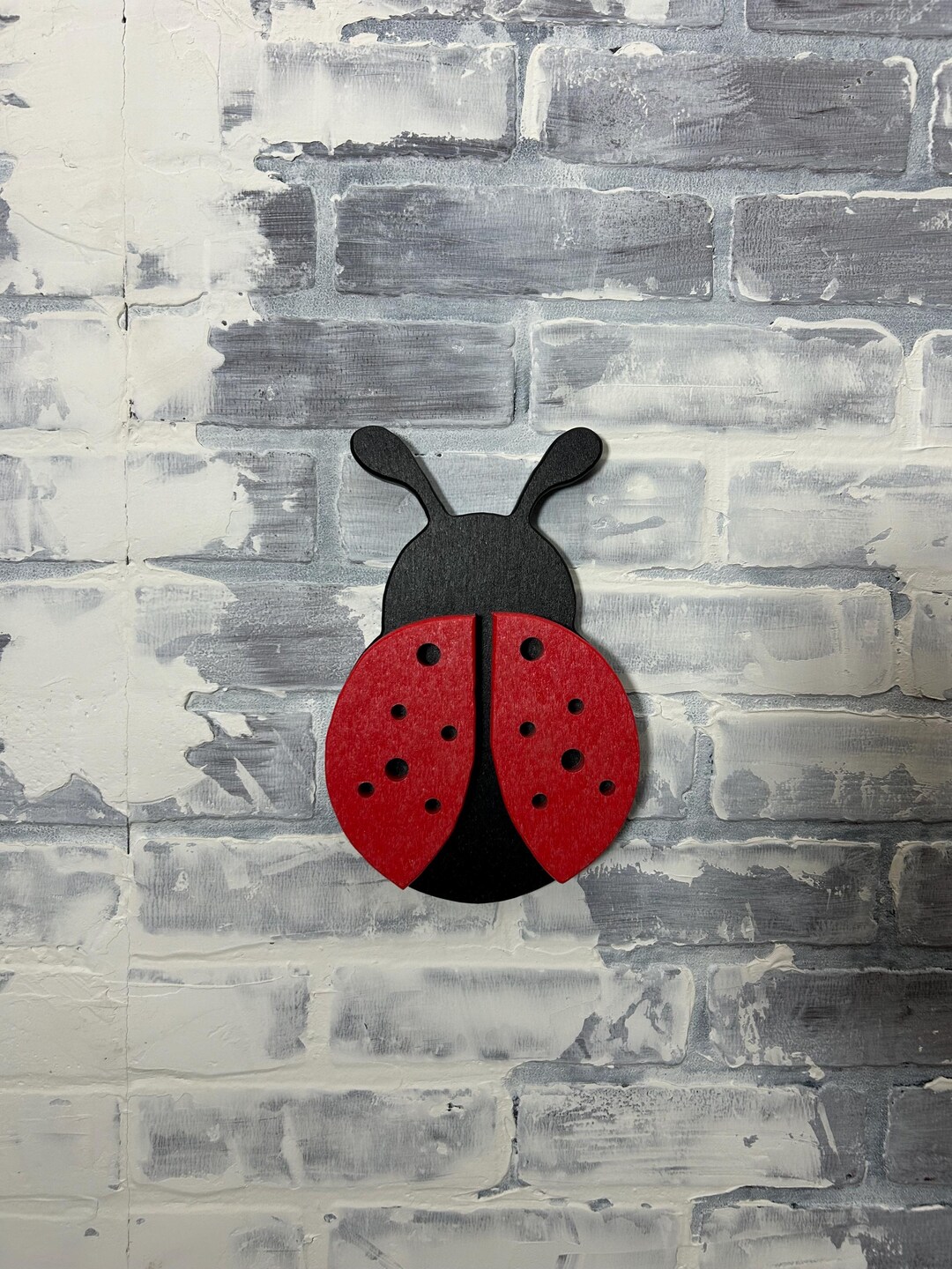 Handcrafted Poly Ladybug Wall Art – Weatherproof & Rust-free Outdoor ...