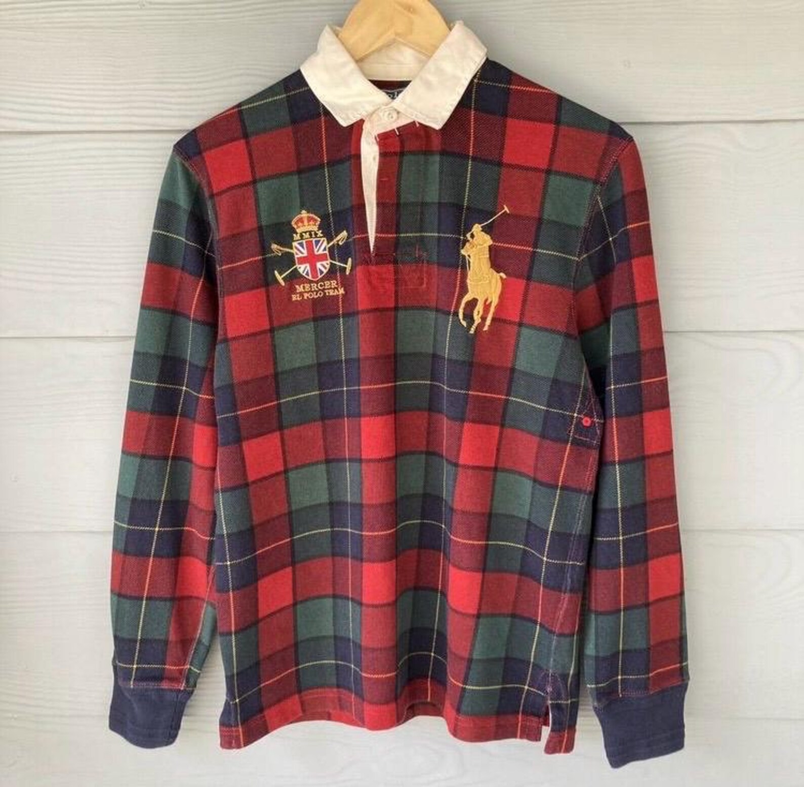 Vintage Polo Ralph Lauren Red Checkered Size S - Etsy