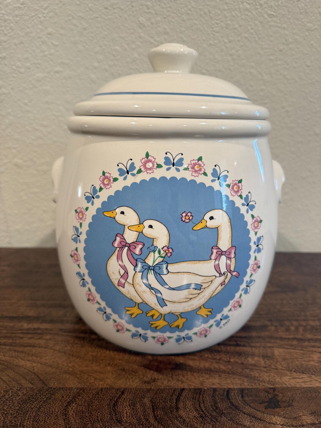 Vintage B&D Goose Cookie Jar Canister With Lid – Country Kitchen ...