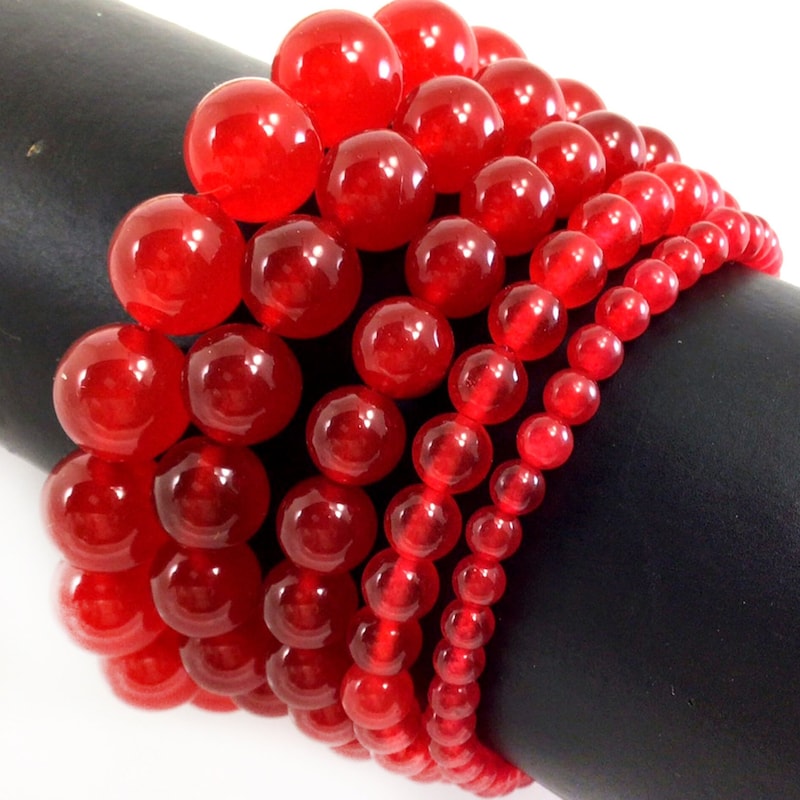 Red Jade Bracelet - Etsy