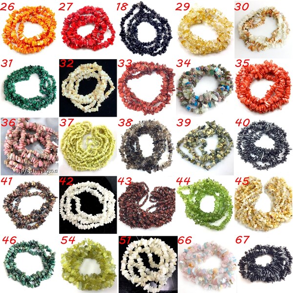 Chip Bead Necklace - Etsy