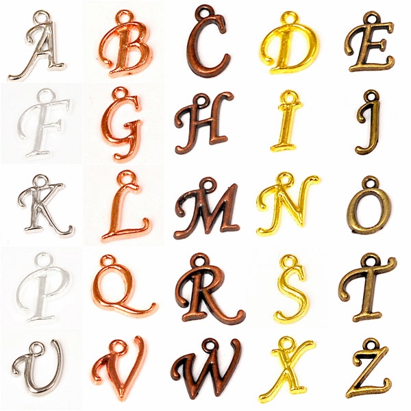 Alphabet Charms - Etsy