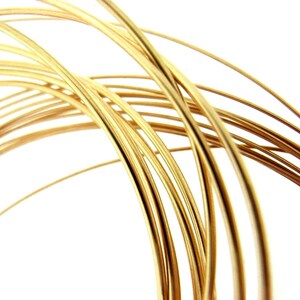 14K Gold Filled Wire Solid Round Half Hard Round 16ga 18ga 20ga 22ga ...
