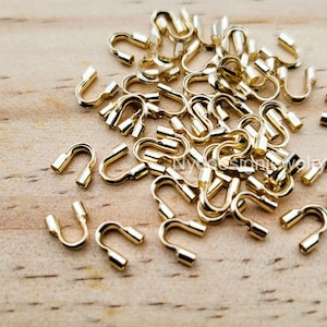 4mm 14K Gold Filled Wire Guards , Wire Protectors, Guardians, Cable ...