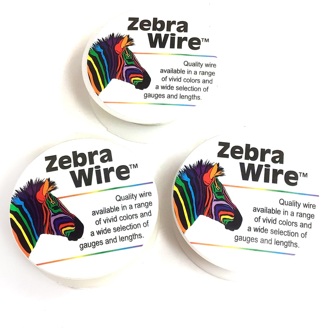 Zebra Wire 22ga 15yd/13m Silver Wire, Gold Wire, Copper Wire 22 Gauge ...